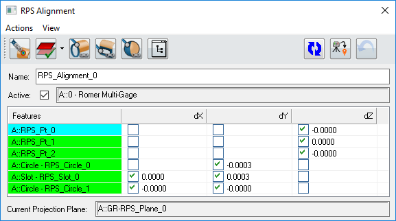 Reference Point System (RPS) Alignment
