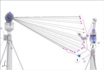 Synchronized Arm/Tracker Scans for Alignment