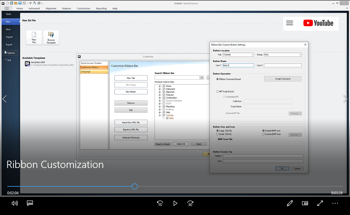 Customize SpatialAnalyzer
